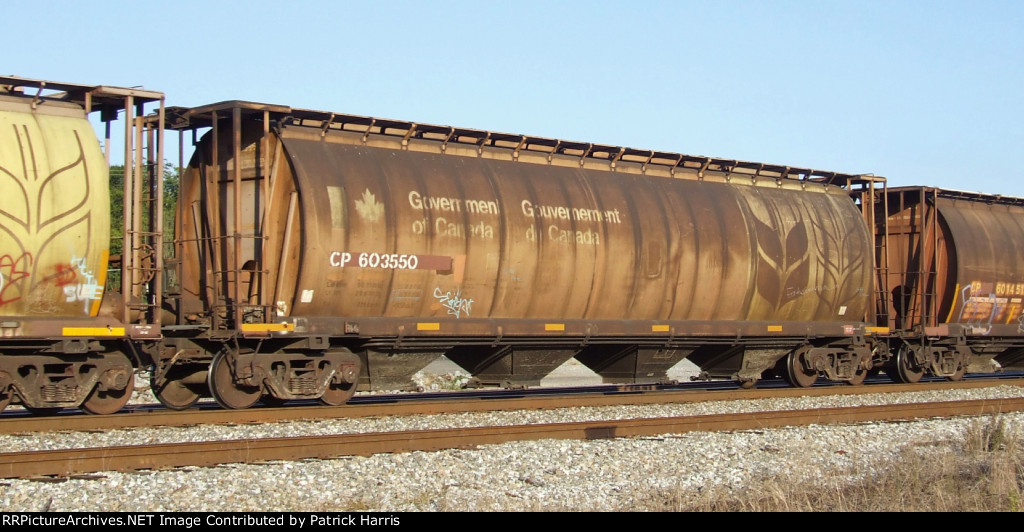 CP 603550 X-CPWX 4-bay cylindrical hopper southbound through CSX Junta Yard in Cartersville Ga ...
